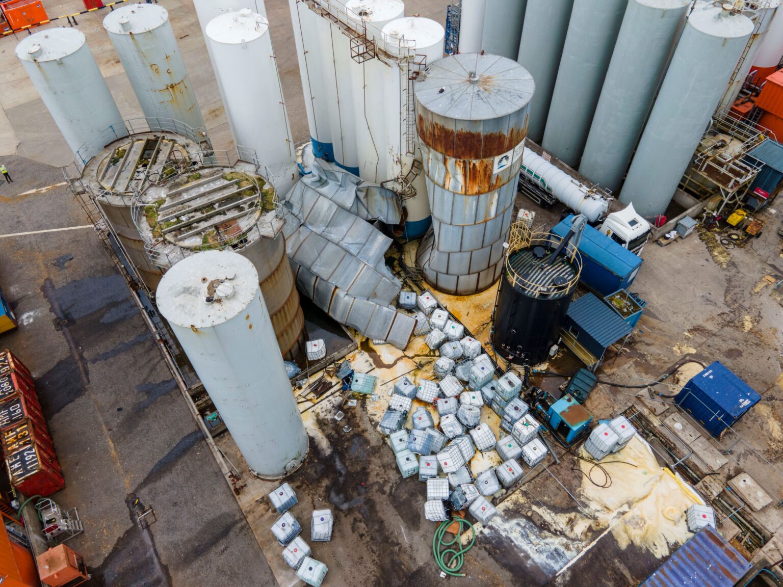 Company fined £350,000 after chemical tank collapse left worker with ...